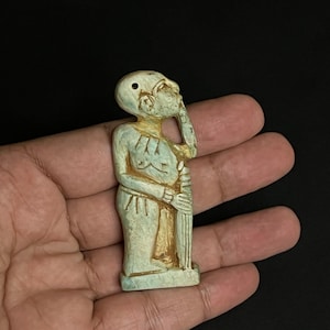 Egyptian Amulets 8 Statue Pharaoh Antiques Ancient Egypt Sculpture ...