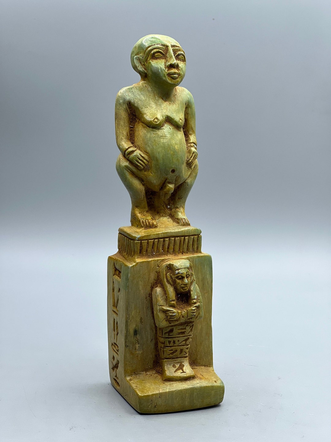 Egyptian Bes Statue God of Joy and Fertility Antique Egypt Handmade ...