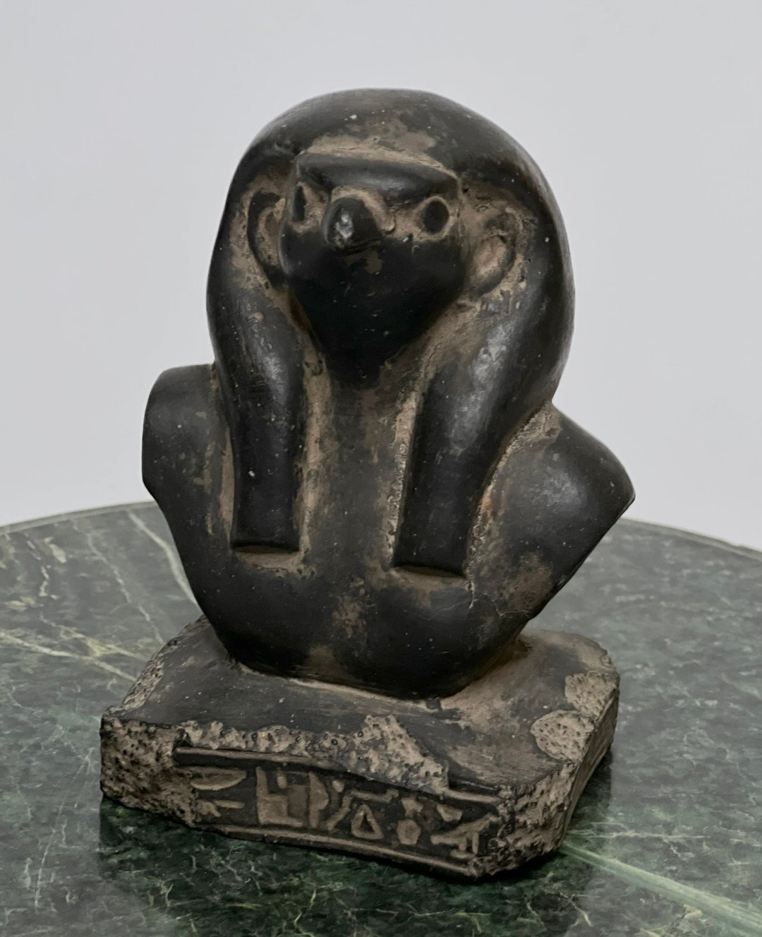 Egyptian Statue Goddess Horus Falcon Pharaonic Egypt Handmade Black ...