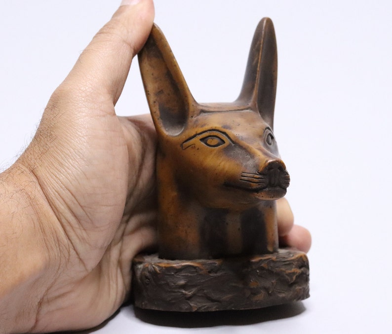 Anubis Head Statue God Deity Dog Face Egyptian Antiques - Etsy