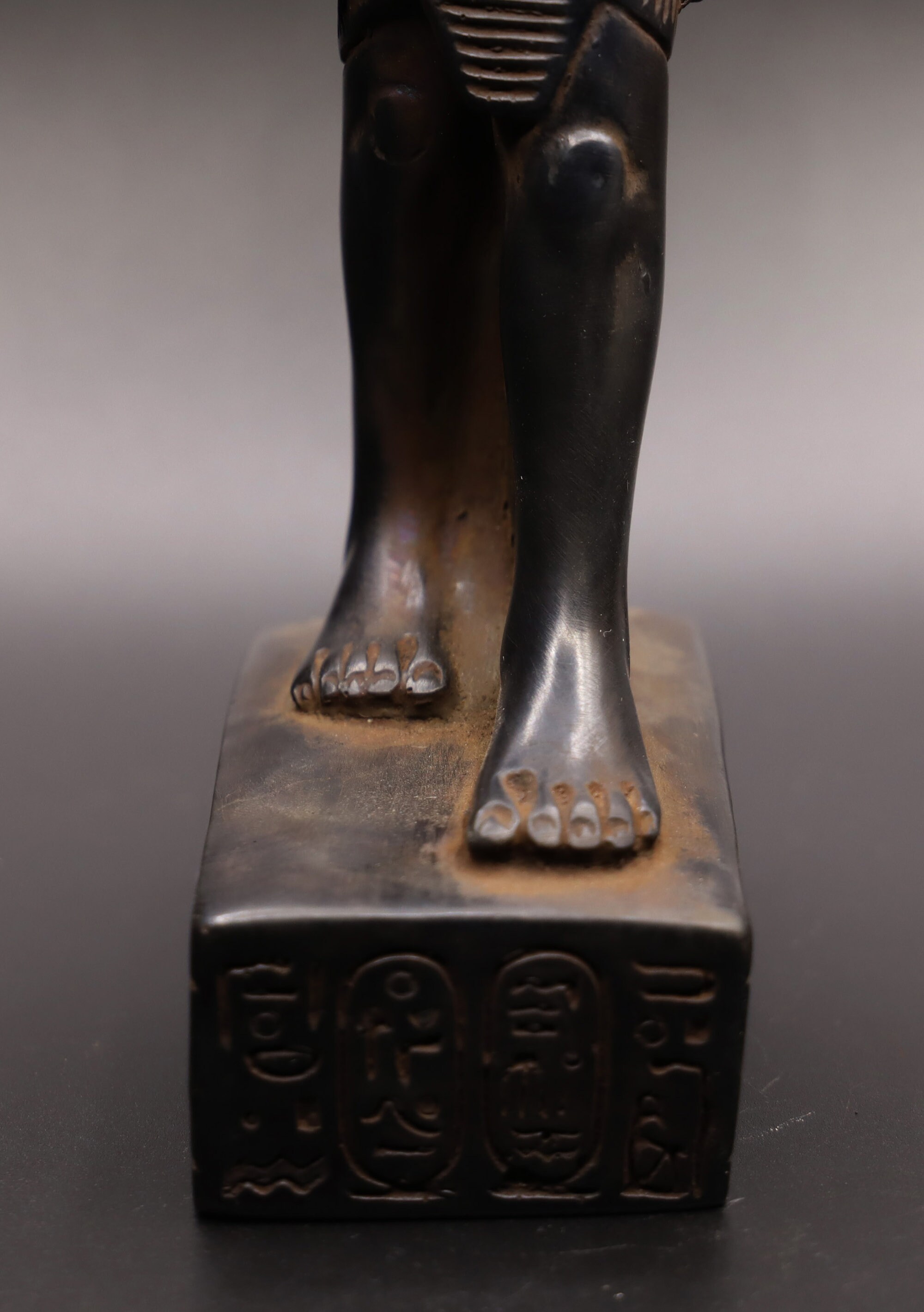 EGYPTIAN ANUBIS STATUE God Deity Dog Figure Sculpture Egypt Handmade ...