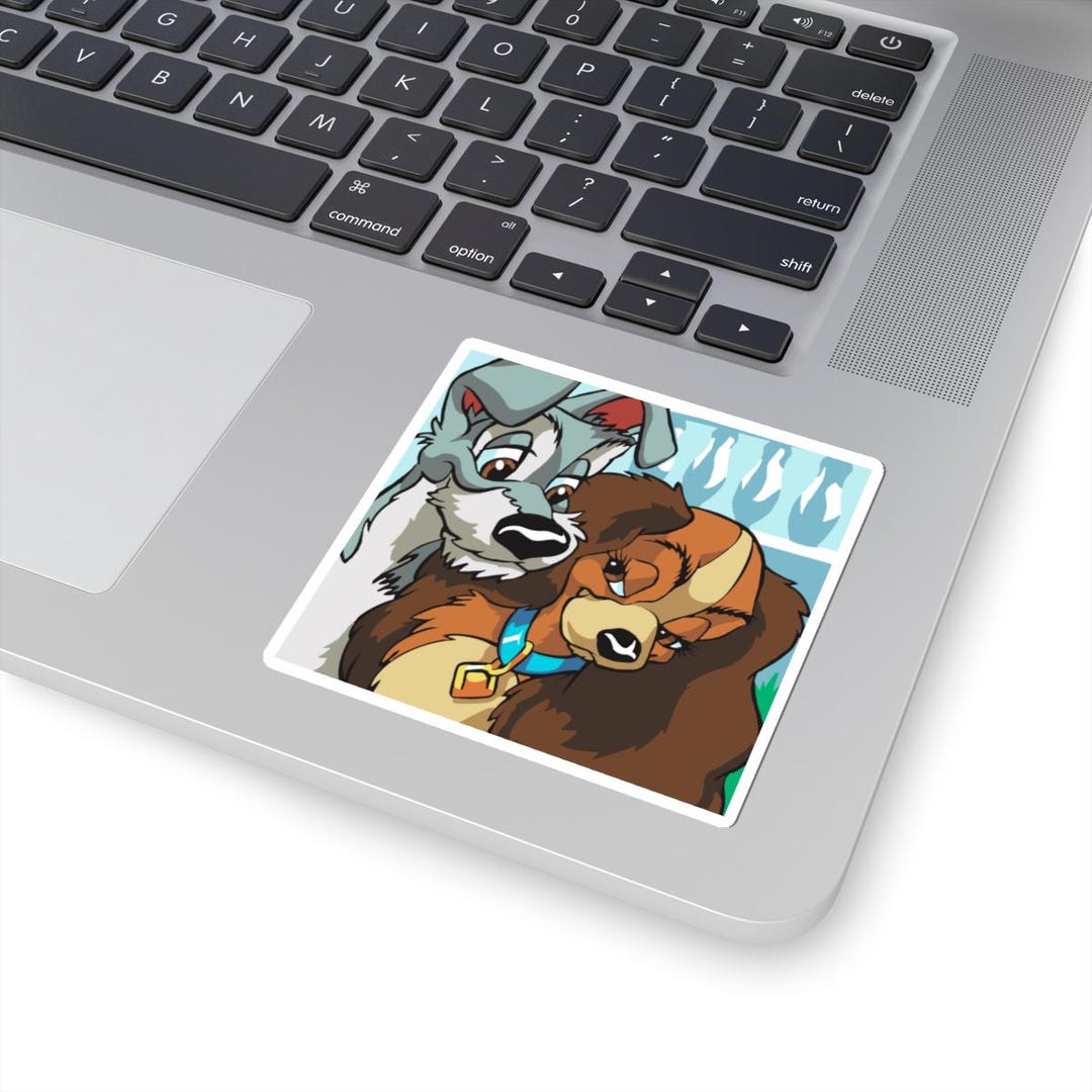 Lady and the Tramp Kiss-cut Stickers, Perfect for Laptop, Water Bottle ...