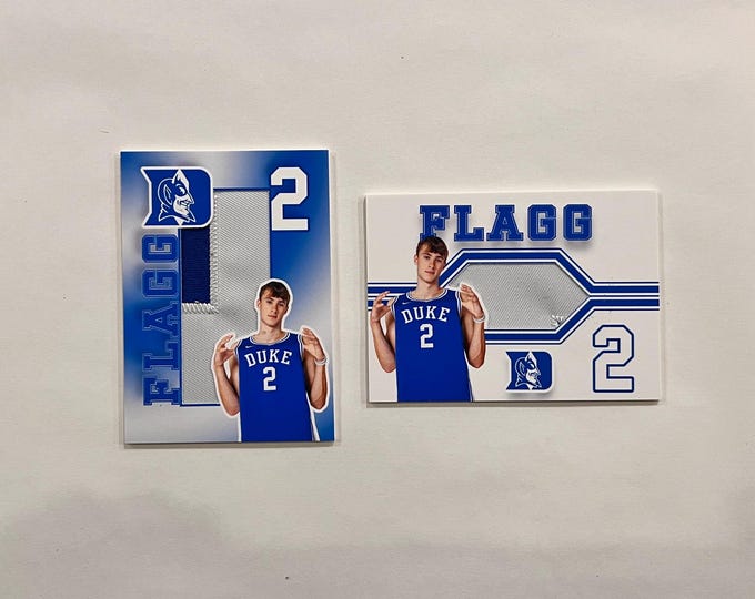 Cooper Flagg Duke Basketball Custom Patch Art Card - Etsy