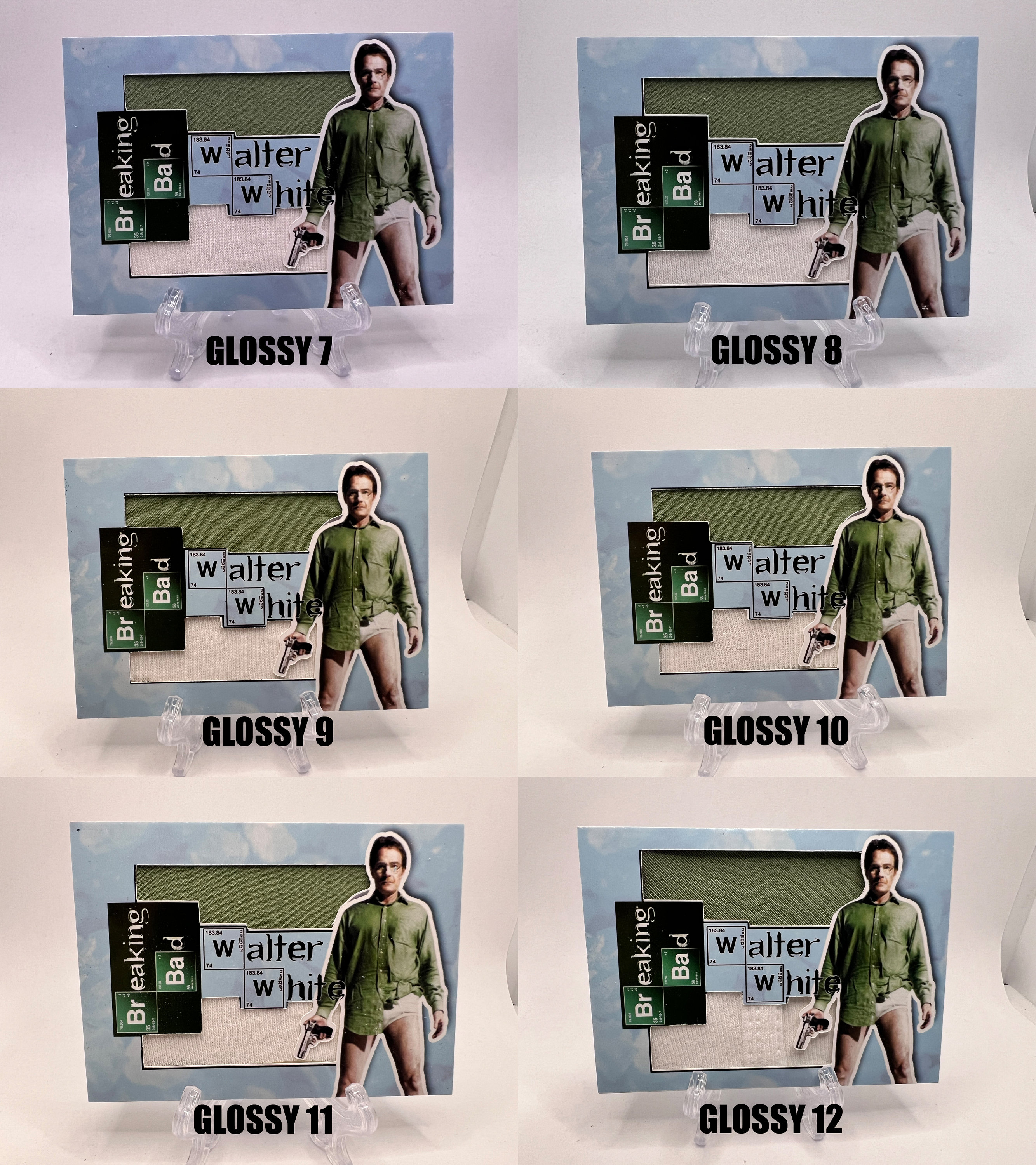Walter White Breaking Bad Custom Patch Card Opening Scene Green Shirt ...