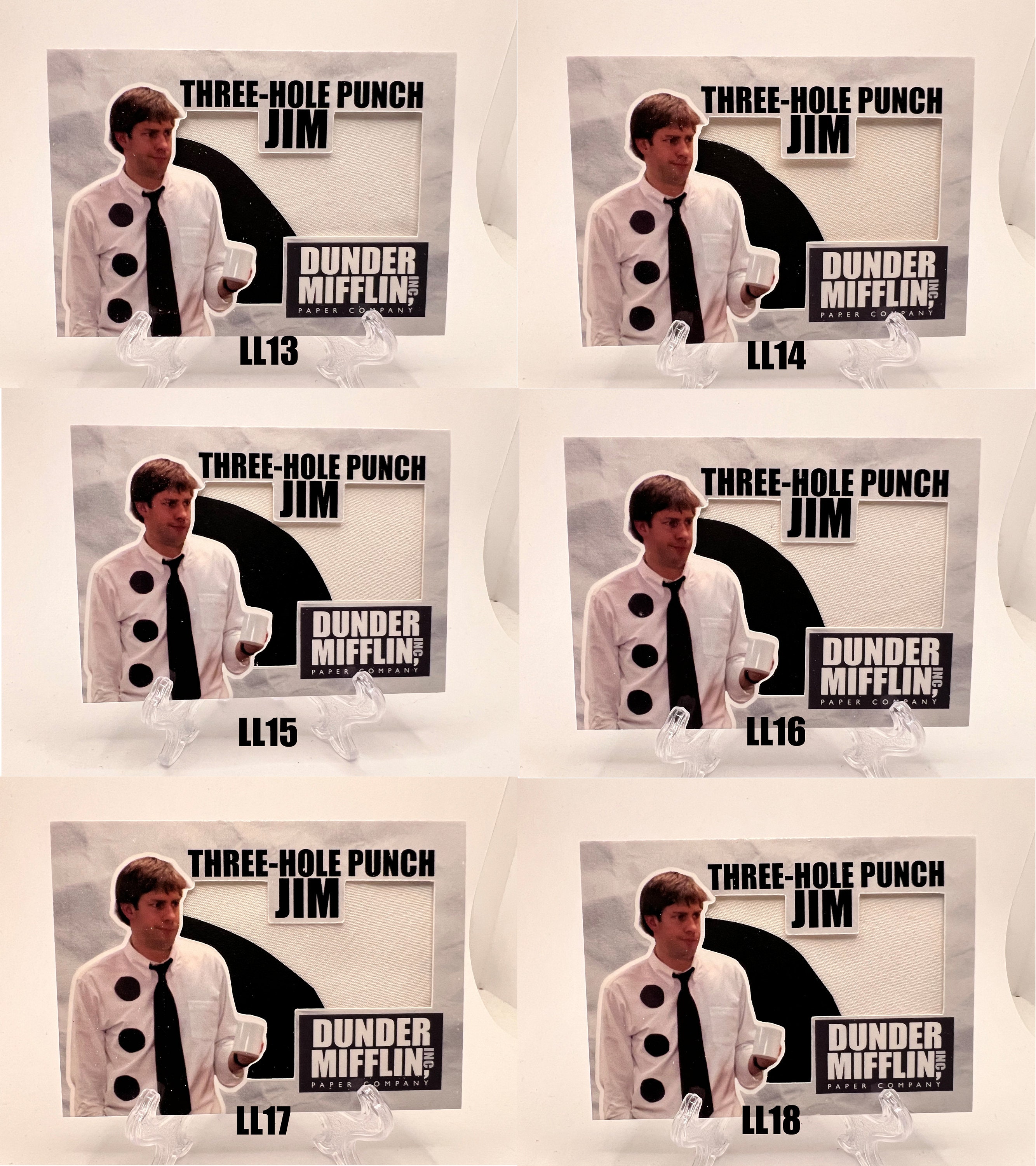 Jim Halpert the Office Dunder Mifflin Custom Patch Card Art Three Hole ...