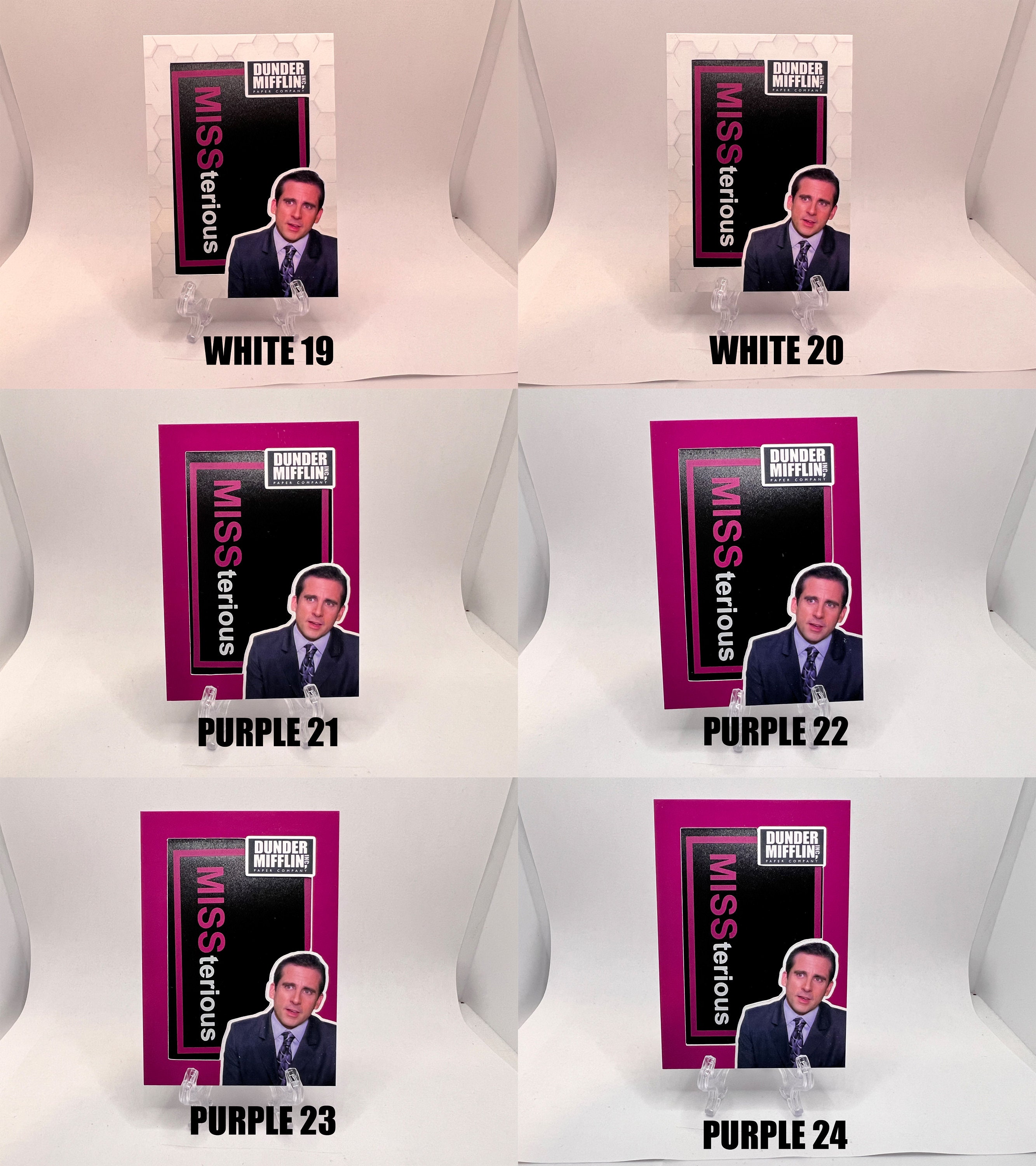 Michael Scott Custom Patch Card Missterious the Office Dunder Mifflin ...