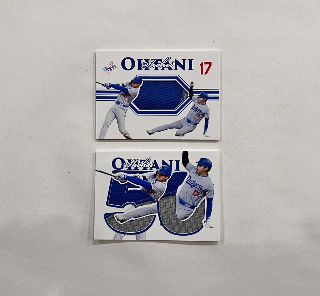 Shohei Ohtani Los Angeles Dodgers Custom Patch Art Card 50/50 - Etsy