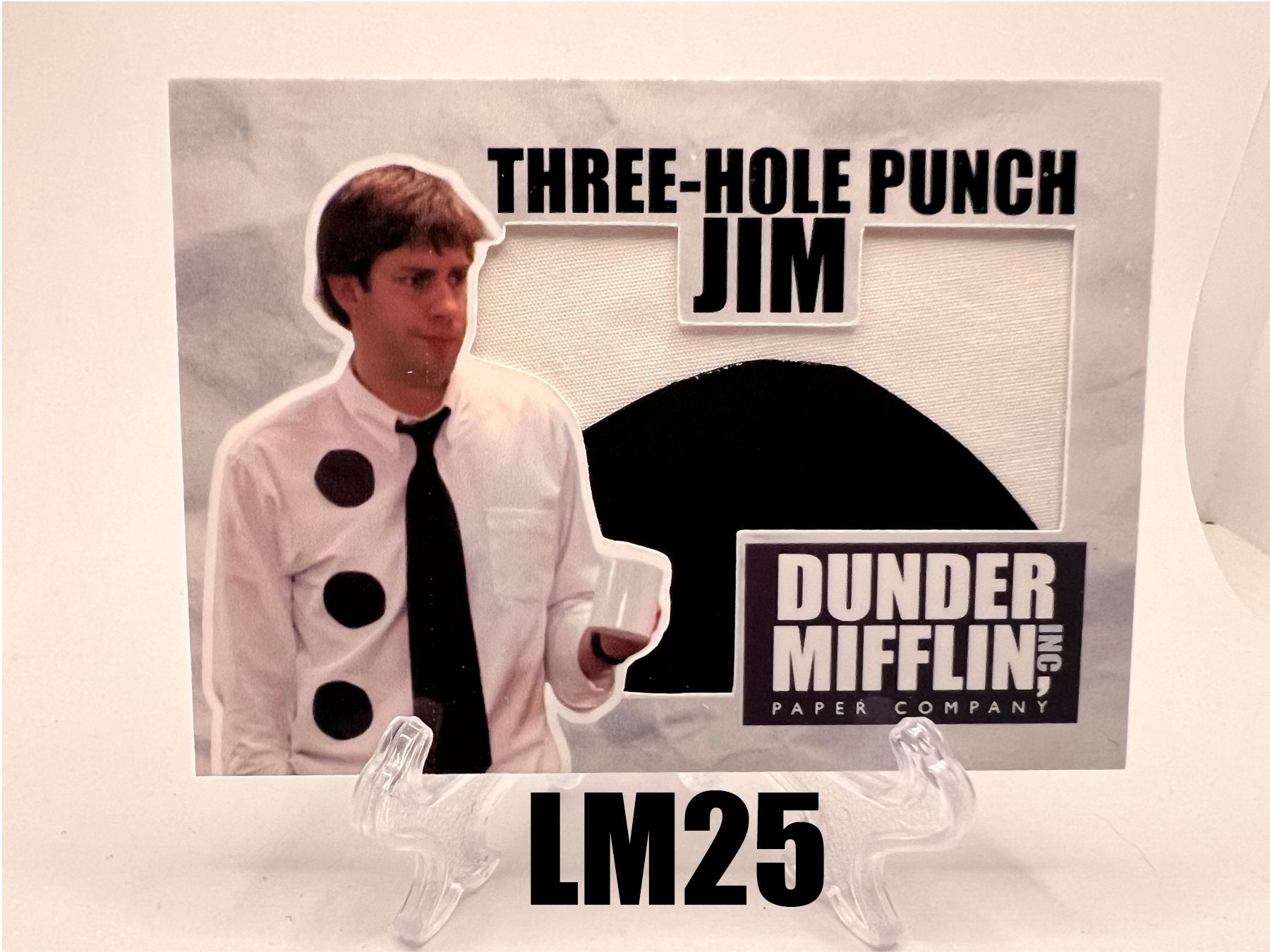Jim Halpert the Office Dunder Mifflin Custom Patch Card Art Three Hole ...