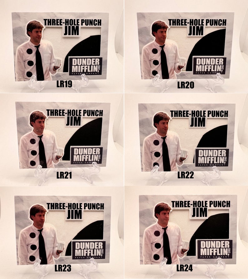 Jim Halpert the Office Dunder Mifflin Custom Patch Card Art Three Hole ...