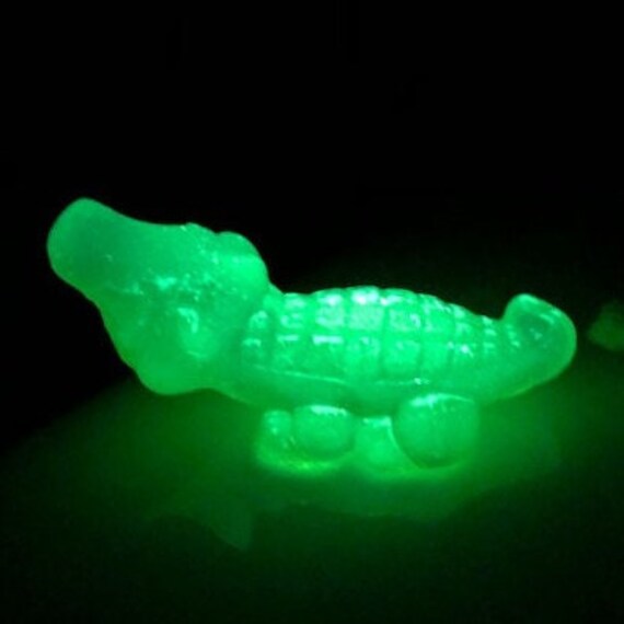 Alligator Glow in the Dark Little Glow Figurine - Etsy