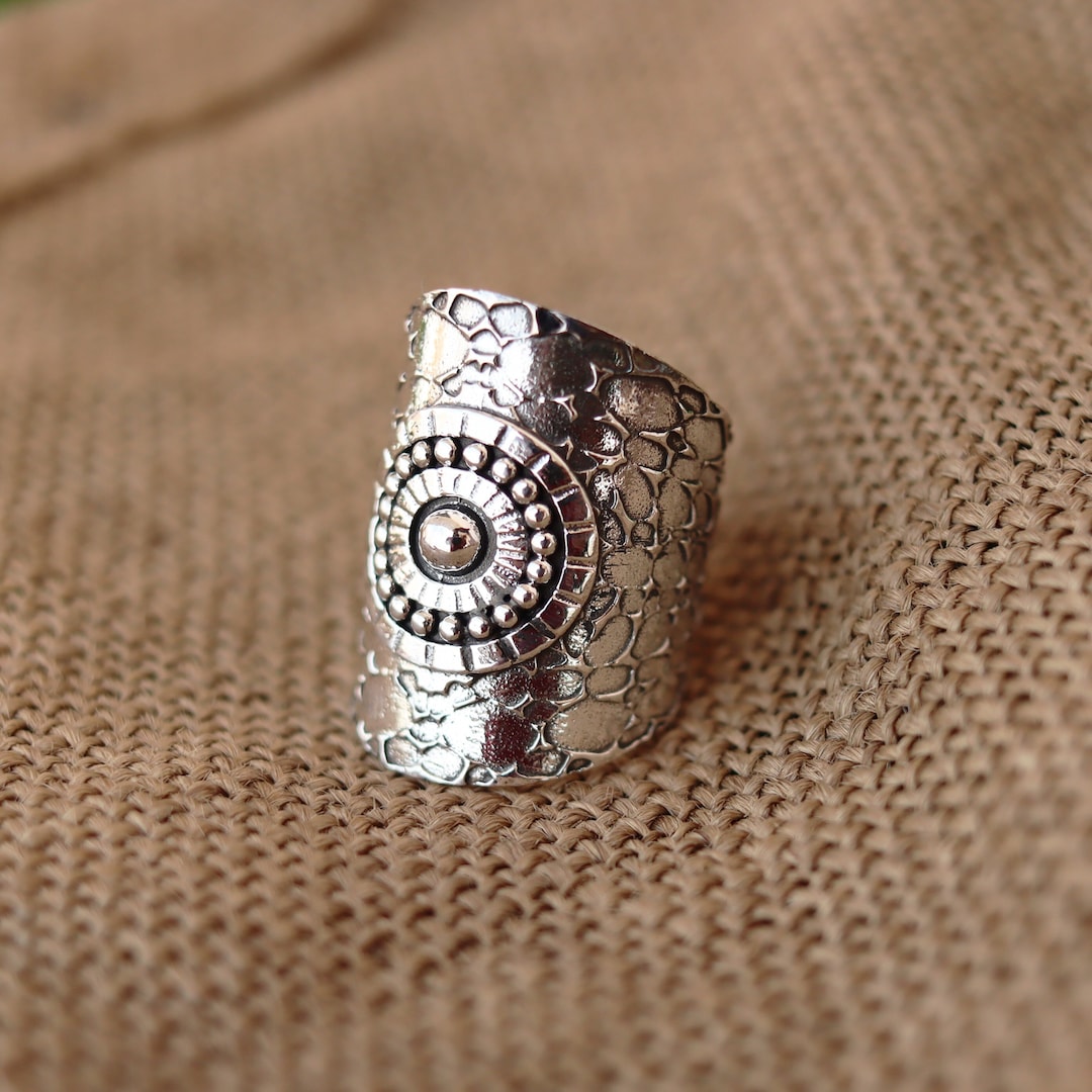 925 Silver Oxidized Ring, Handmade Ring, Antique Ring, Gift for Women ...