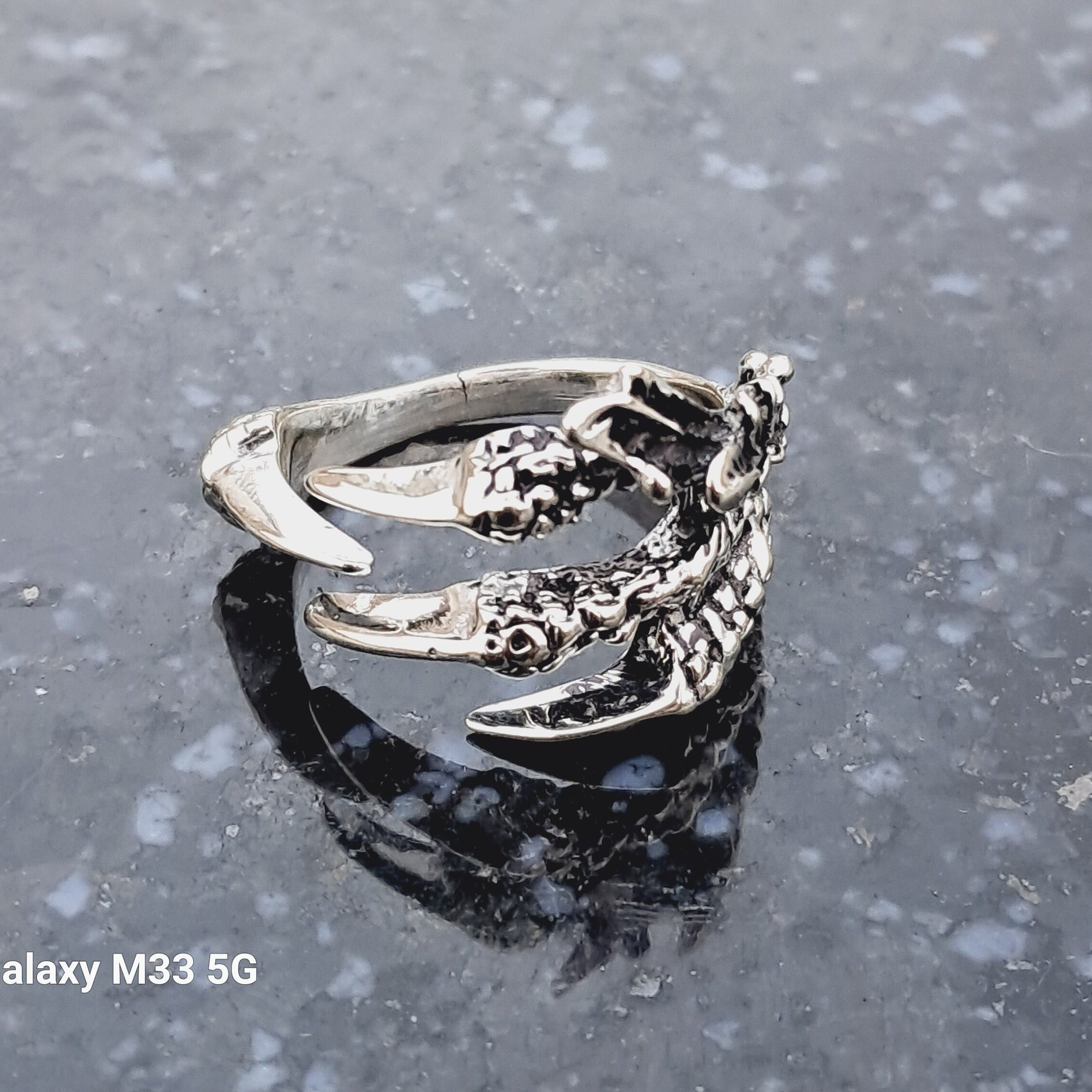 Dragon Claw Ring, Dragon Claw Ring, Gothic Jewelry, Animal Ring, Dragon Ring, Dragon Jewelry ...