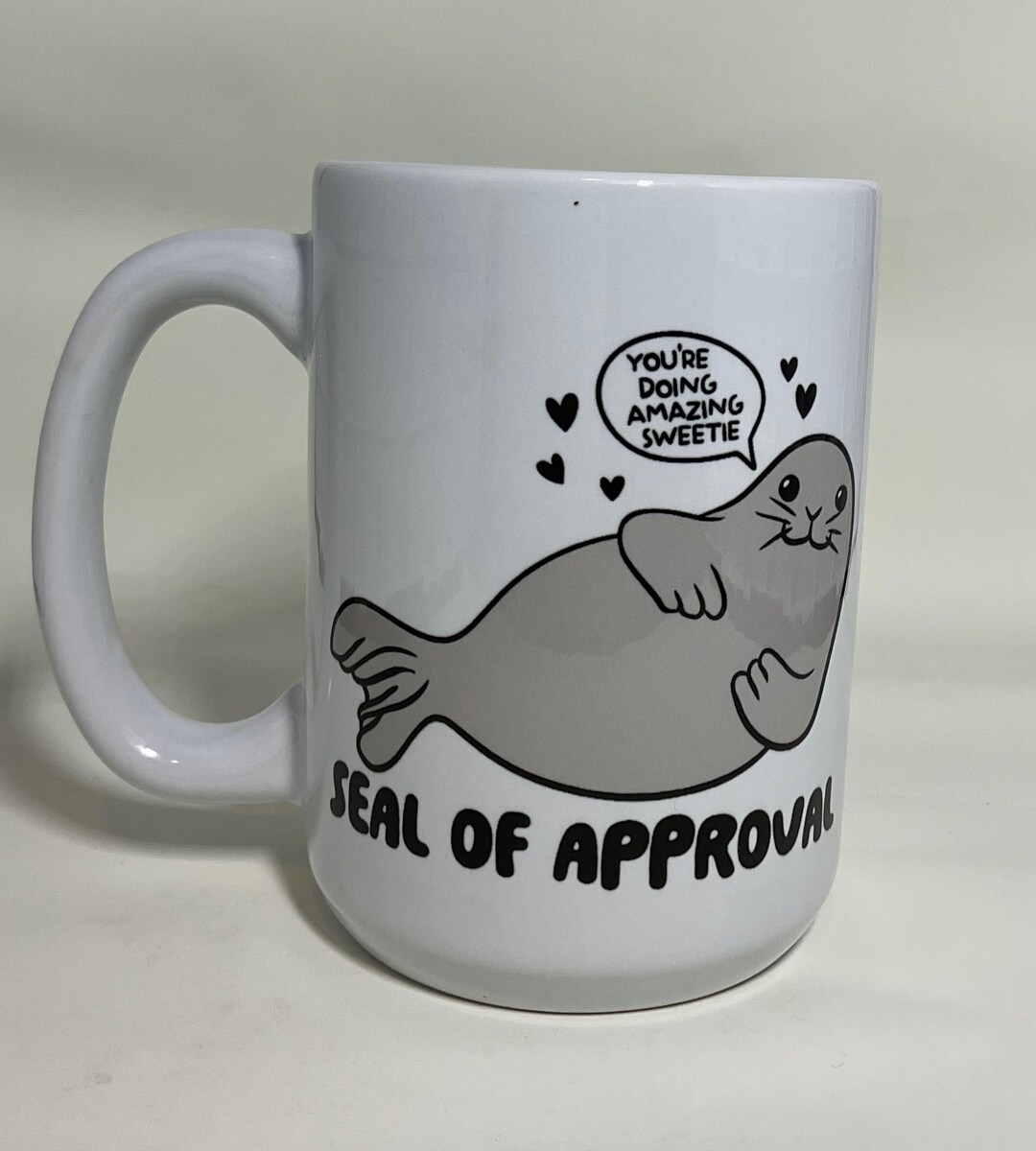 Seal of Approval 15oz. Ceramic Mug - Etsy
