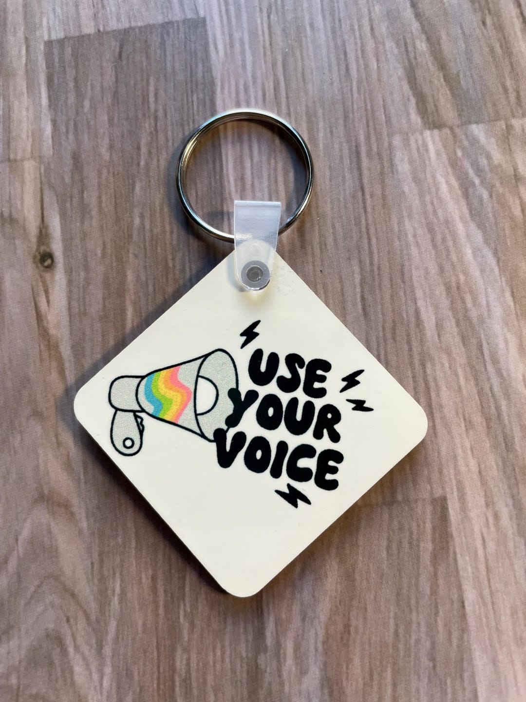 Use Your Voice Keychain - Etsy