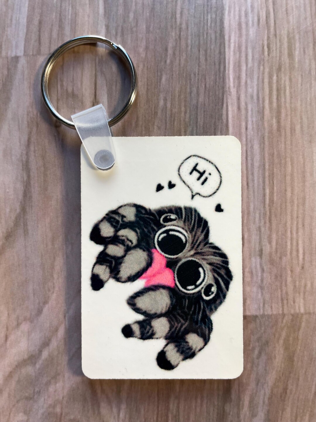 Jumping Spider Keychain - Etsy
