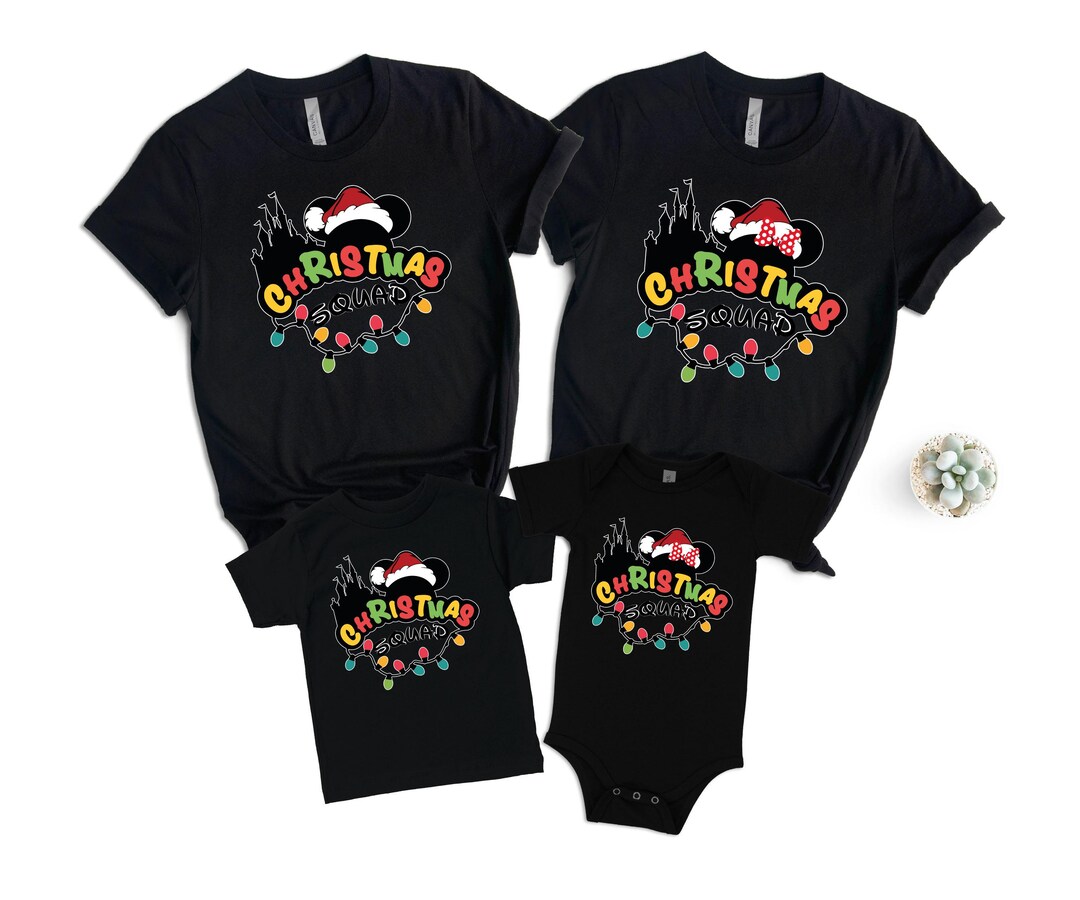 Disney Christmas Squad Shirts, Disney T-shirts, Disney Family Christmas ...