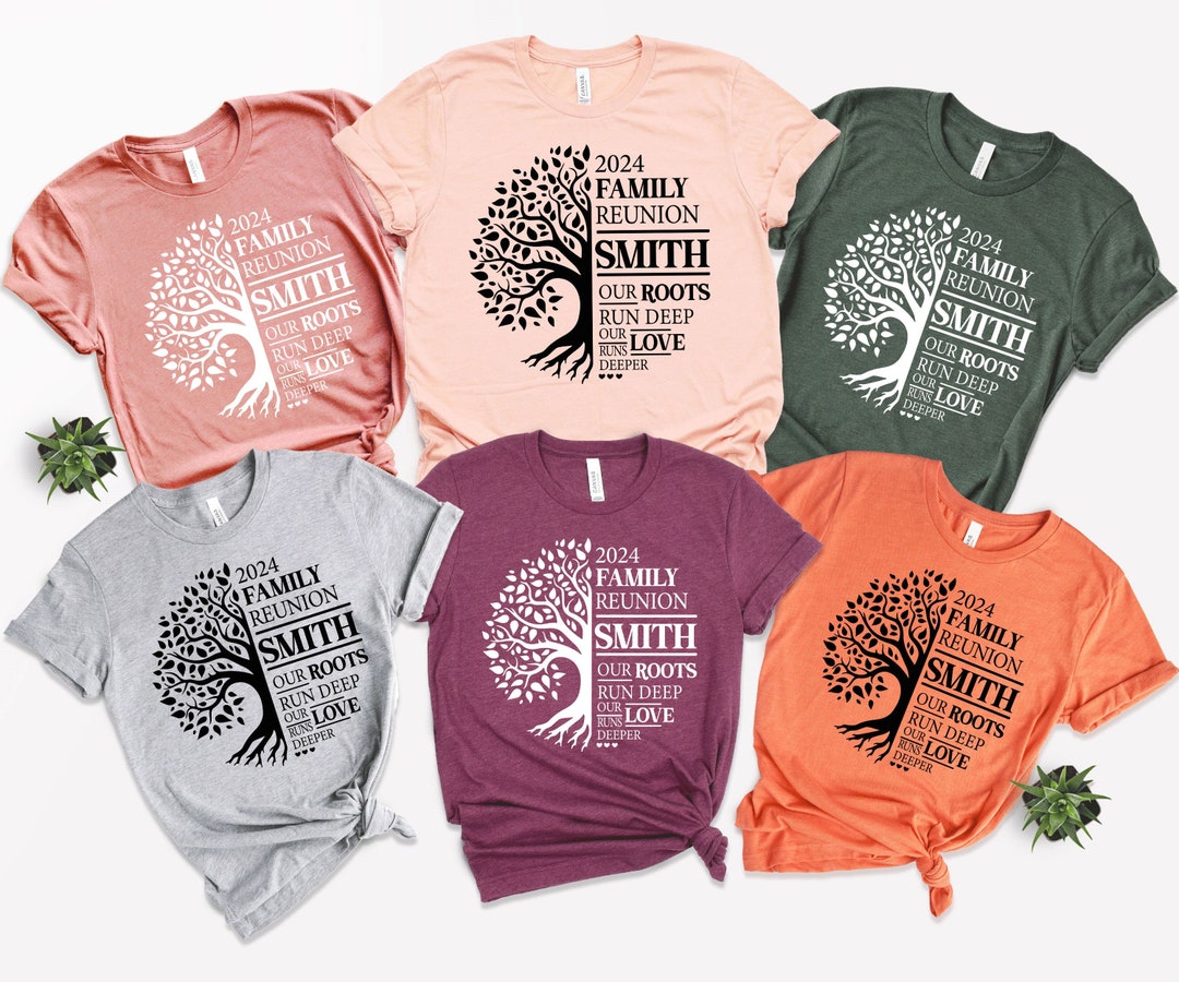 Custom Family Tree Reunion Shirt, Personalized Matching Tee - Etsy