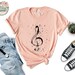 Music Note T-shirt, Music Lover Shirt, Treble Clef Tee, Music Teacher ...