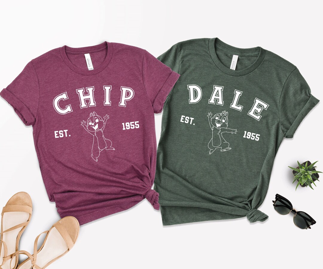 Chip and Dale Shirt, Chip and Dale Matching Disney Characters Shirts ...