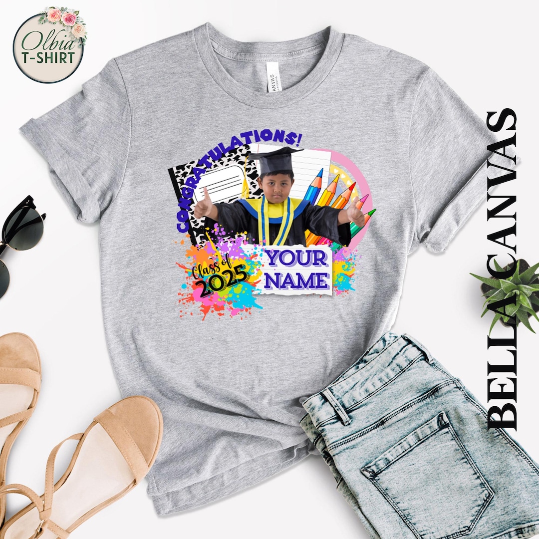 Class of 2026 Graduation Shirt, Custom Photo Senior Tee, Personalized ...