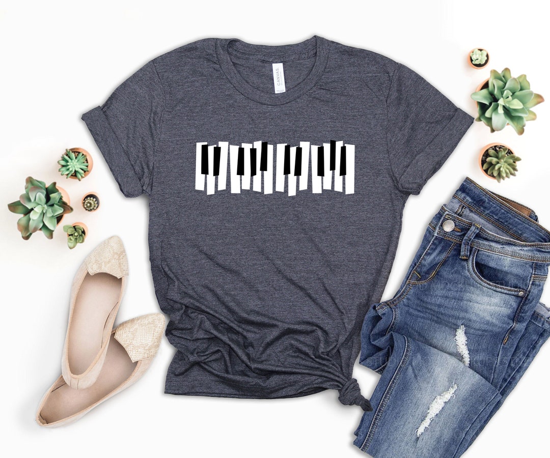 Piano Keys T-shirt, Music Lover Gift - Etsy