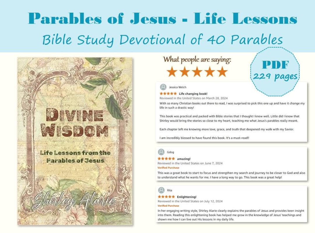 Divine Wisdom: Life Lessons From the Parables of Jesus - Devotional ...