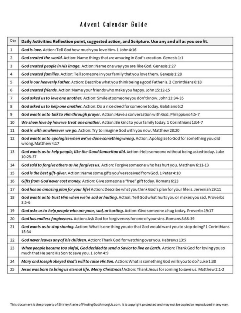 Christmas Tree - Kids Advent Calendar (digital Product) - Etsy