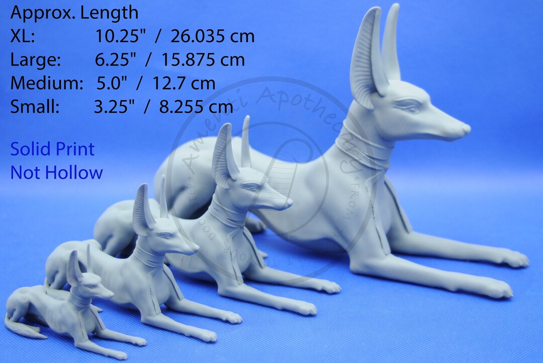 Egyptian God Anubis (yinepu) Statuette (v2) Amenti Antiquity Series - Etsy