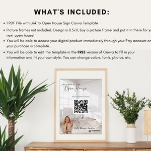 Open House Sign | QR Code | Real Estate - Etsy