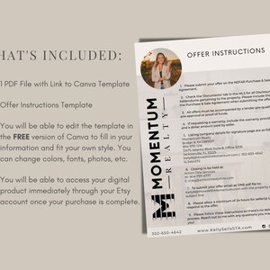 Offer Instructions Template | Real Estate Agent Template | Canva ...