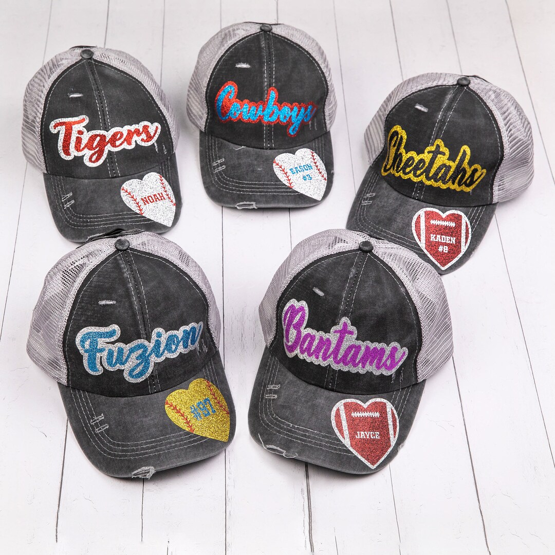Personalized Name Baseball Cap Softball Cap Football Cap - Etsy