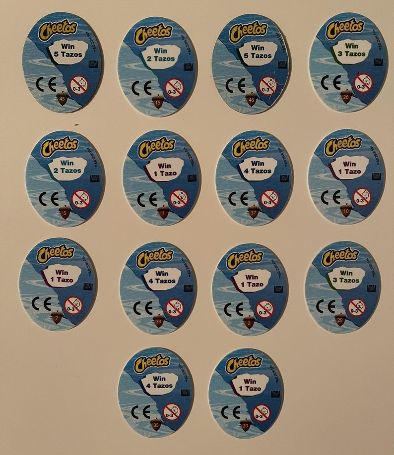 Vintage, Rare Cheetos Ice Age 2: the Meltdown Tazos, Pogs , Caps! Lot ...