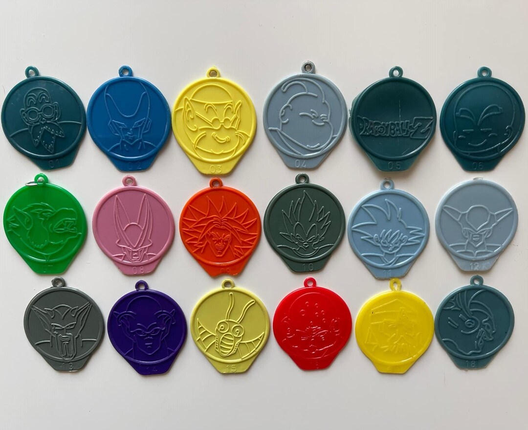 Vintage Mega Rare Dragon Ball Z, DBZ Key Chains, Tokens Full Complete ...