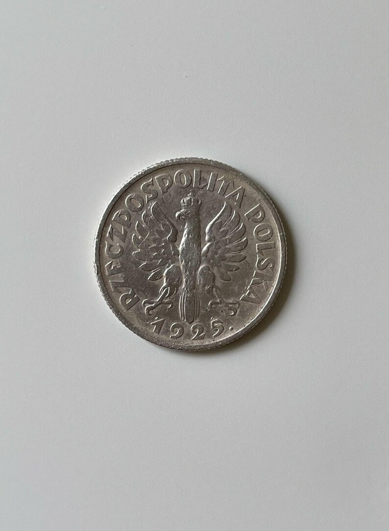 Poland 1 Zloty, 1925 London Mint, Silver Coin, Never Cleaned, Metal ...