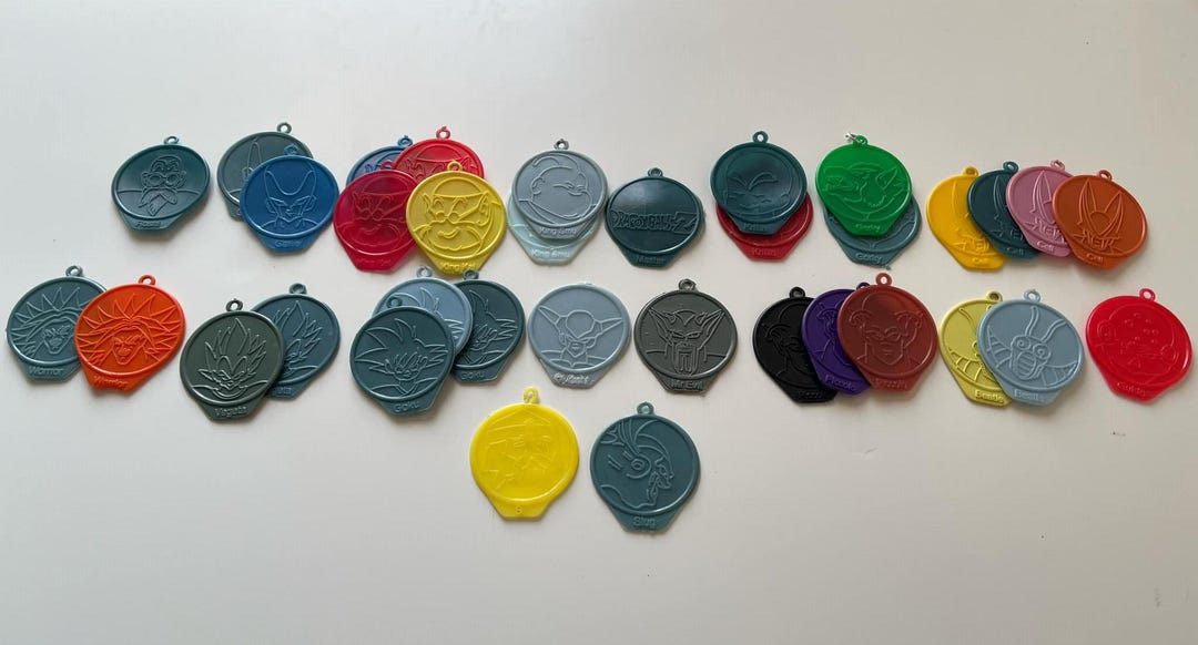 Vintage Super Rare Dragon Ball Z, DBZ 1990-2000s Key Chains, Tokens ...