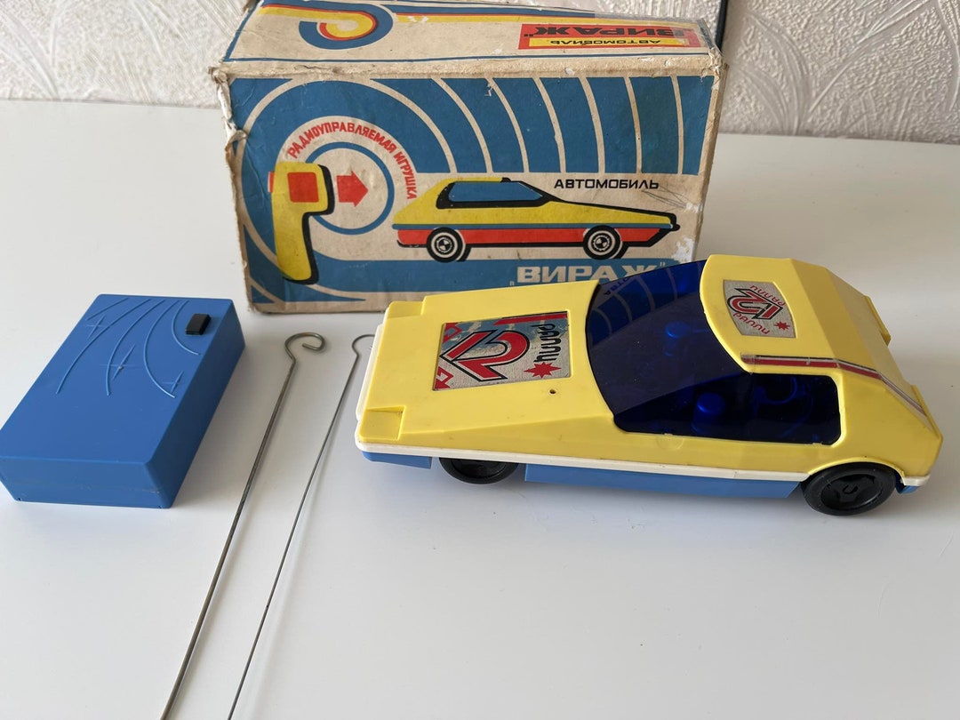 Vintage Soviet Sport Rally Car Toy Remote Control USSR Nr. 12 Virazh ...