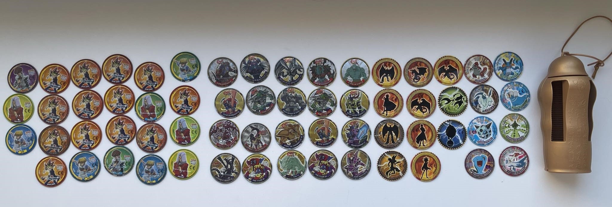 Yu-gi-oh, Pokemon Vintage Cheetos Metal Tazos Lot of 62 very Rare ...