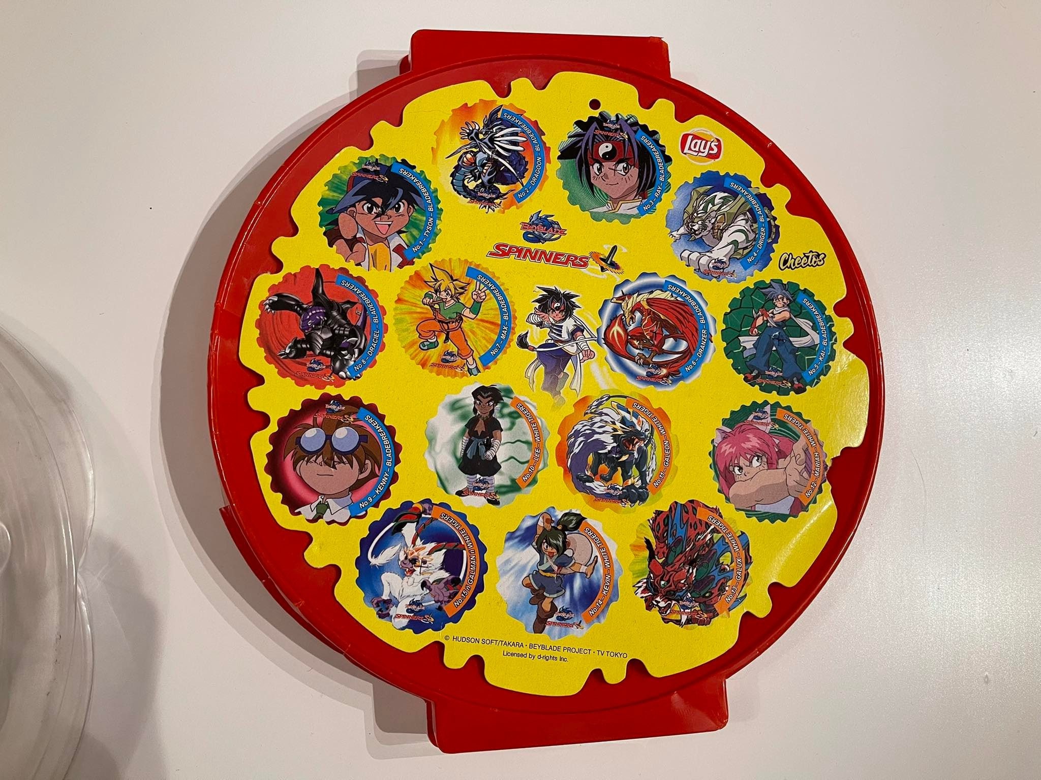 BEYBLADE SPINNERS Tazos Pogs Vintage Collection arena /lays/cheetos - Etsy