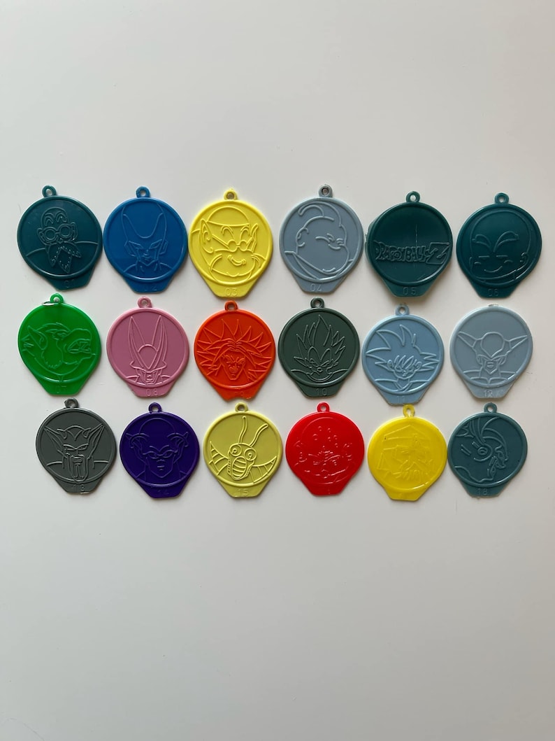 Vintage Mega Rare Dragon Ball Z, DBZ Key Chains, Tokens Full Complete ...