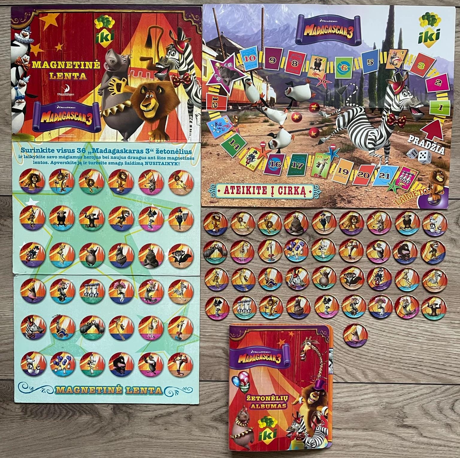 Old Madagascar Metal Tazo , Tazos , Pogs, Caps Full Complete Set ...