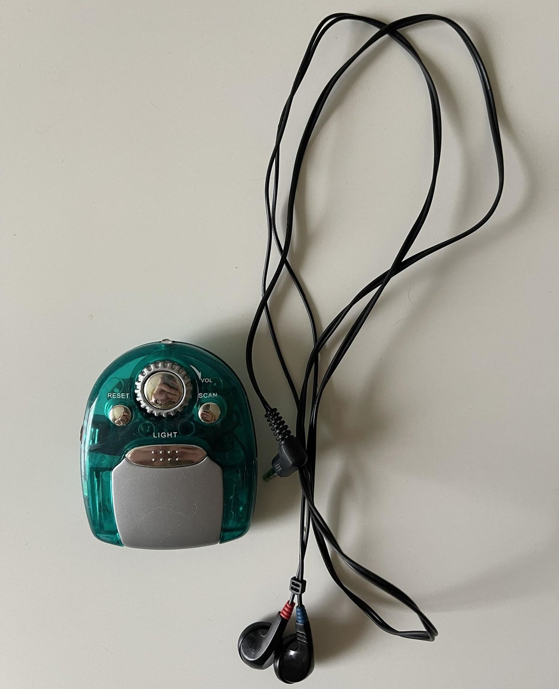 Original Vintage Handheld Pocket Fm Radio With Lights and Earphones ...