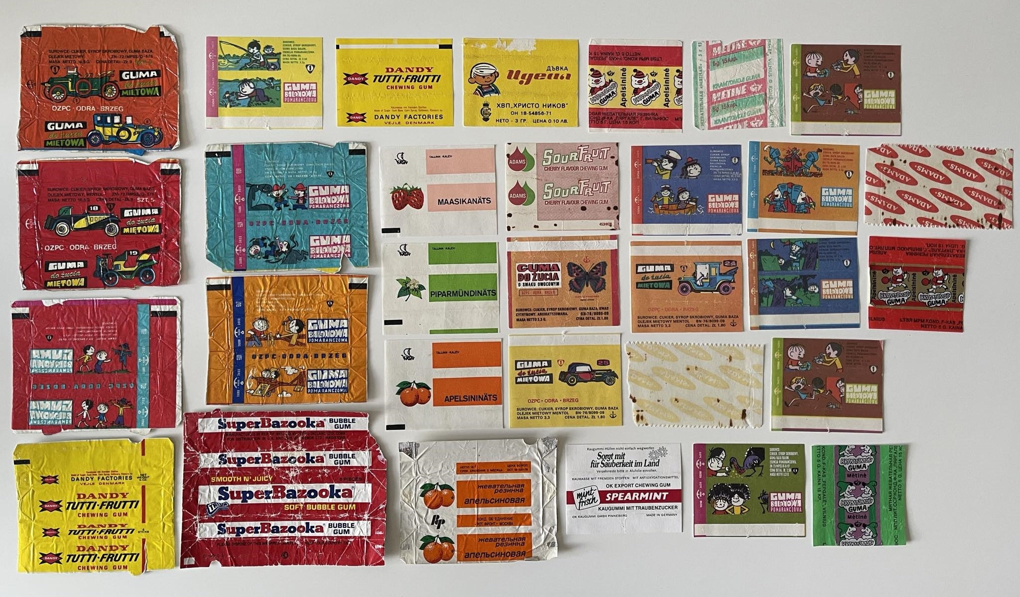 Very Rare Vintage Old Gum Chewing Gum Wrappers Lot of 31 Bubble Gum Collectible - Etsy