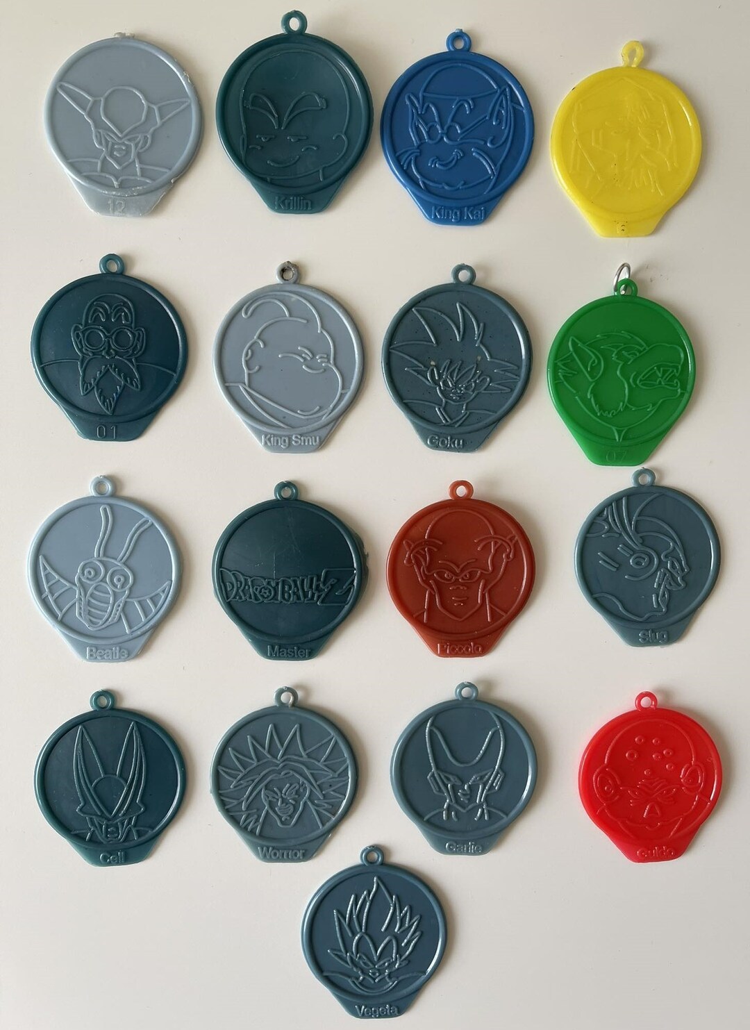 Vintage, Very Rare Dragon Ball Z, Dbz 1990s Badges, Key Chains, Tokens ...