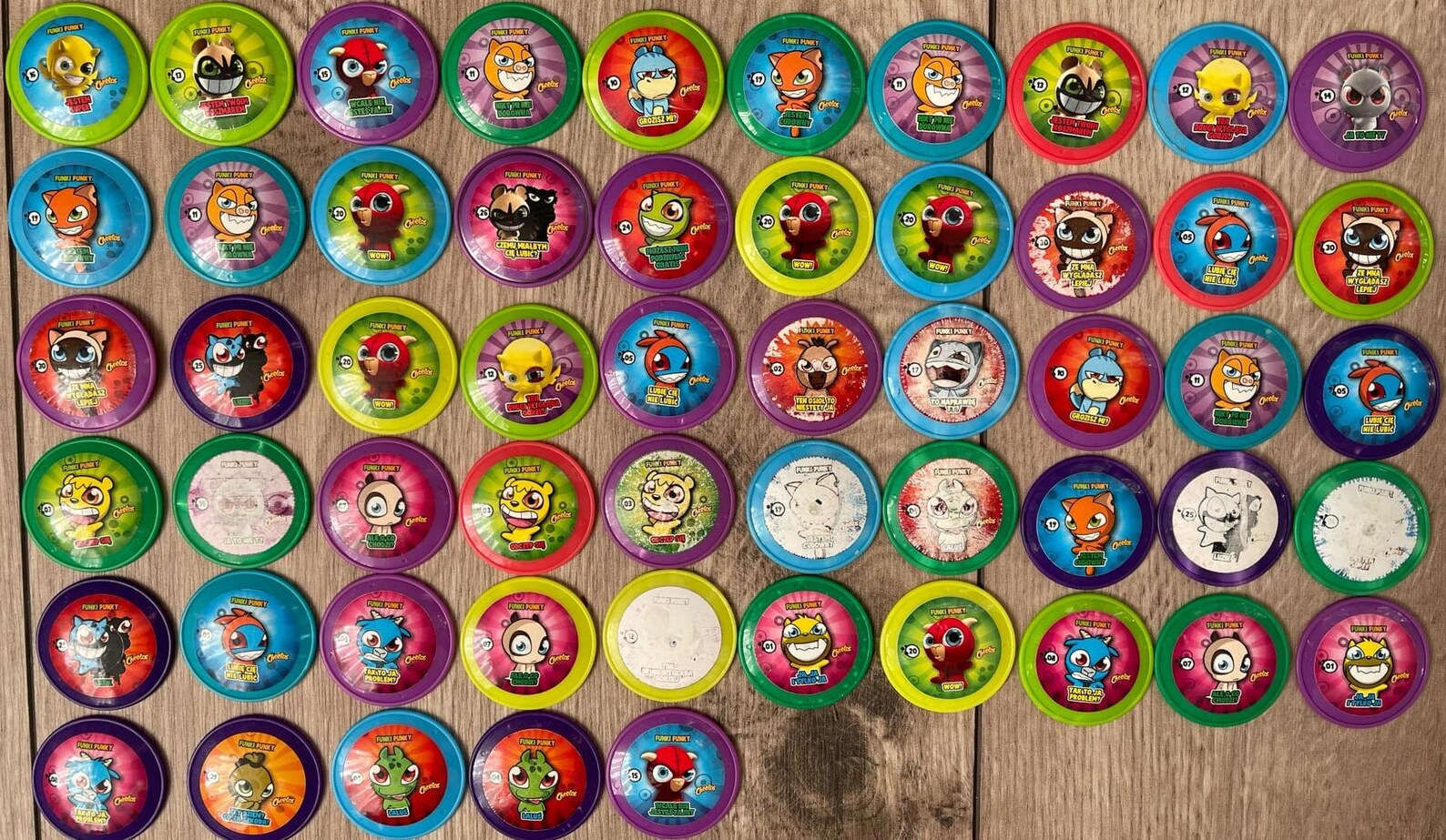 Vintage Very Rare Cheetos Funki Punky Mega Lot of 55 Poppers, Tazos ...