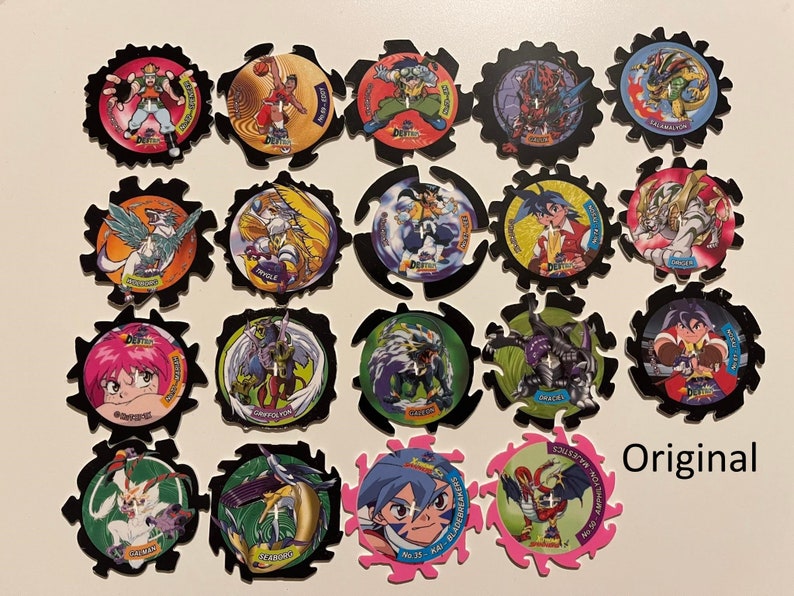 BEYBLADE SPINNERS Tazos Pogs Vintage Collection arena - Etsy