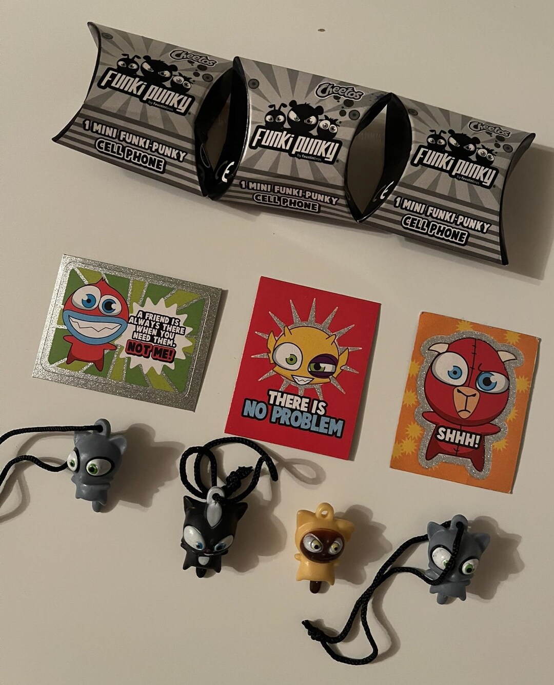 Vintage 2000s Cheetos Toy's Funki Punky, Unpacked, Full Set Rare ...