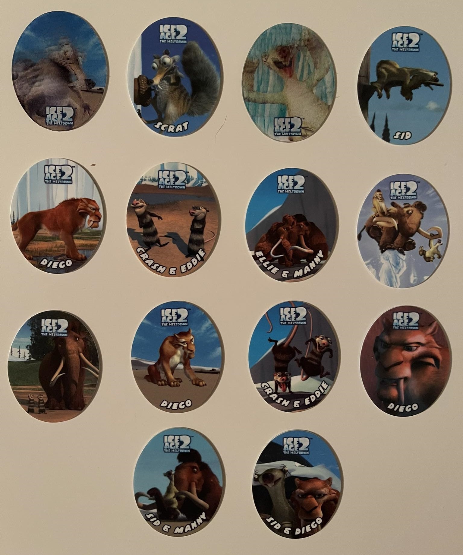 Vintage, Rare Cheetos Ice Age 2: the Meltdown Tazos, Pogs , Caps! Lot ...