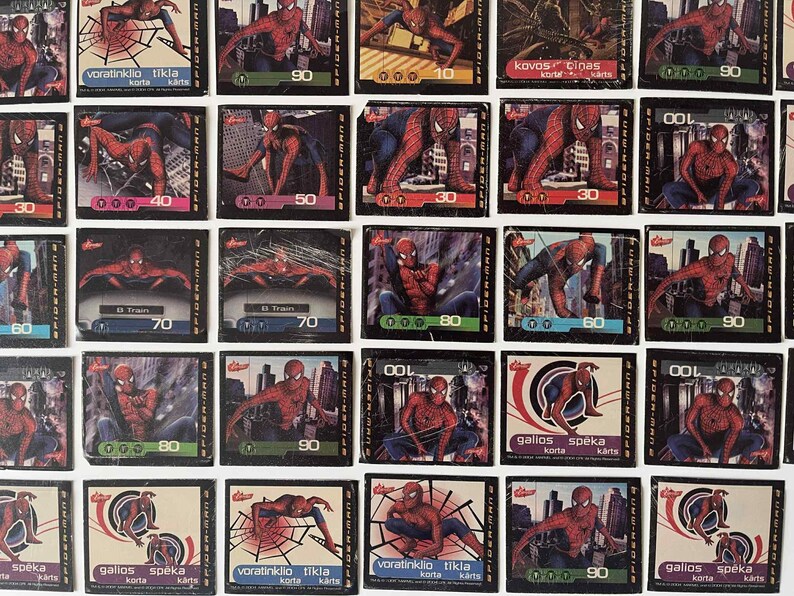 Vintage Marvel Spider-man 2, 2004s Cards From Chips, Crisps Lot of ...