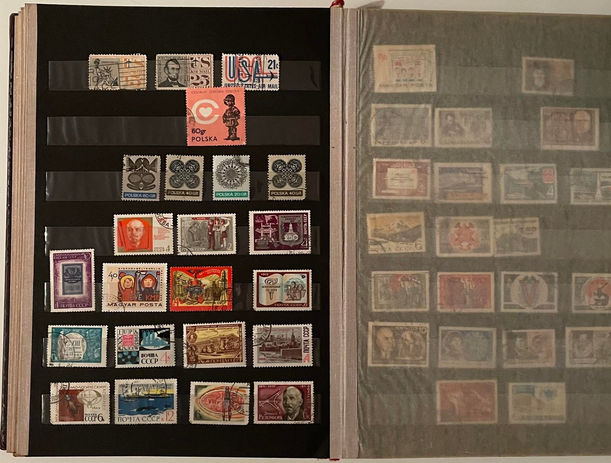 Old Vintage Stamps Album With Stamps Collection 490 Stamps Inside - Etsy