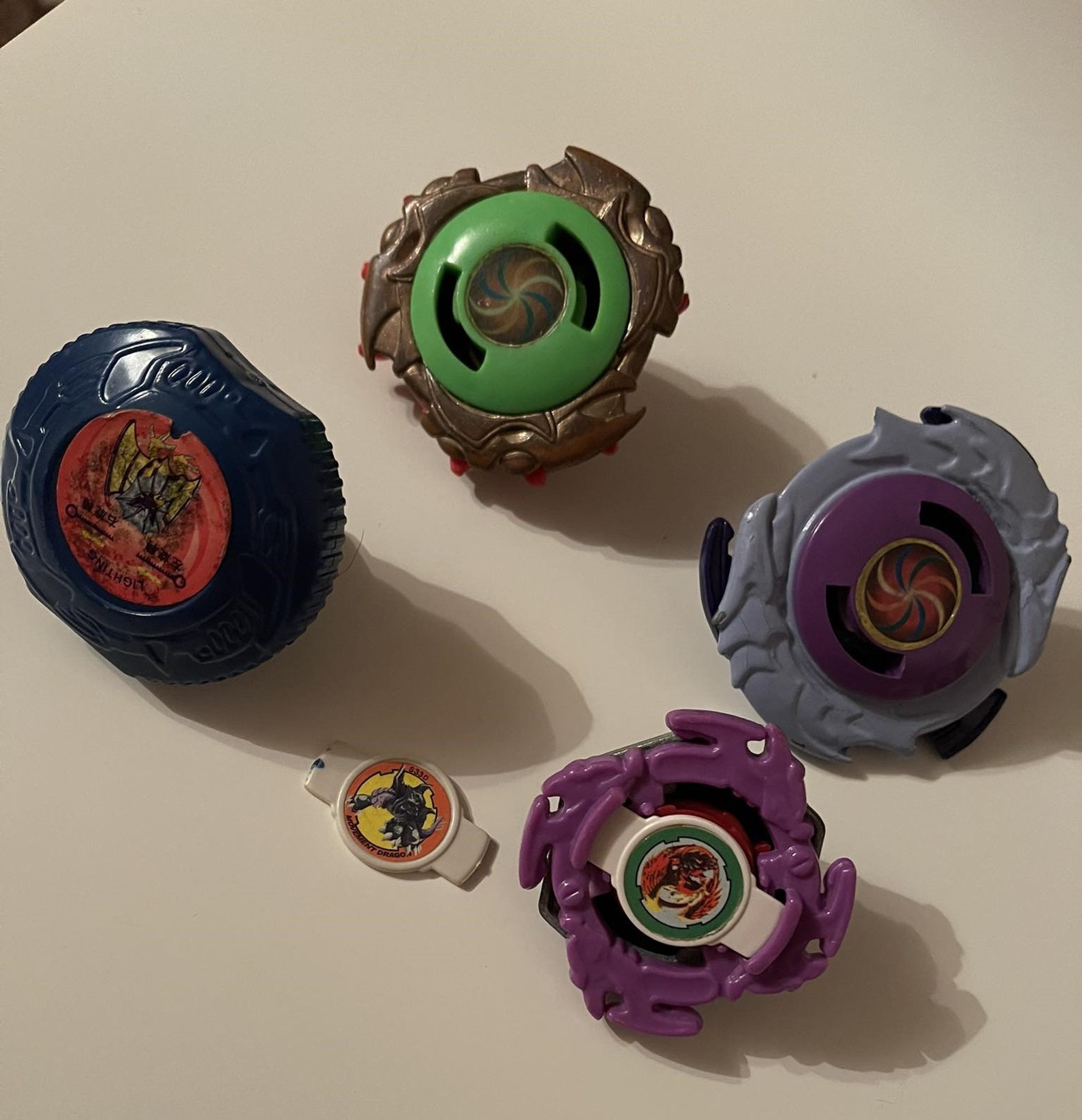 Lot of Vintage Beyblades and Parts! Beyblade, 1 Original Main, + 1 Also ...